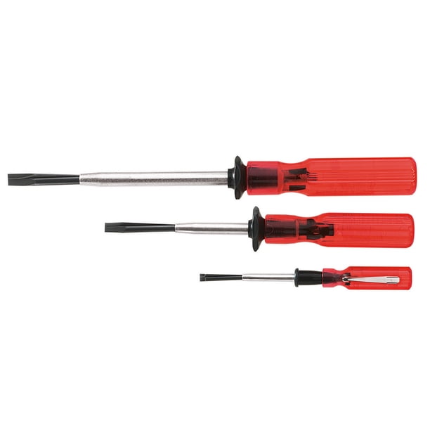 Klein Tools SK234 Slotted Holding Screwdriver Set 3 Pc - Walmart.com ...