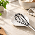 White 1 Ceramic Spoon Rest For Stove Top and Kitchen Countertop ...