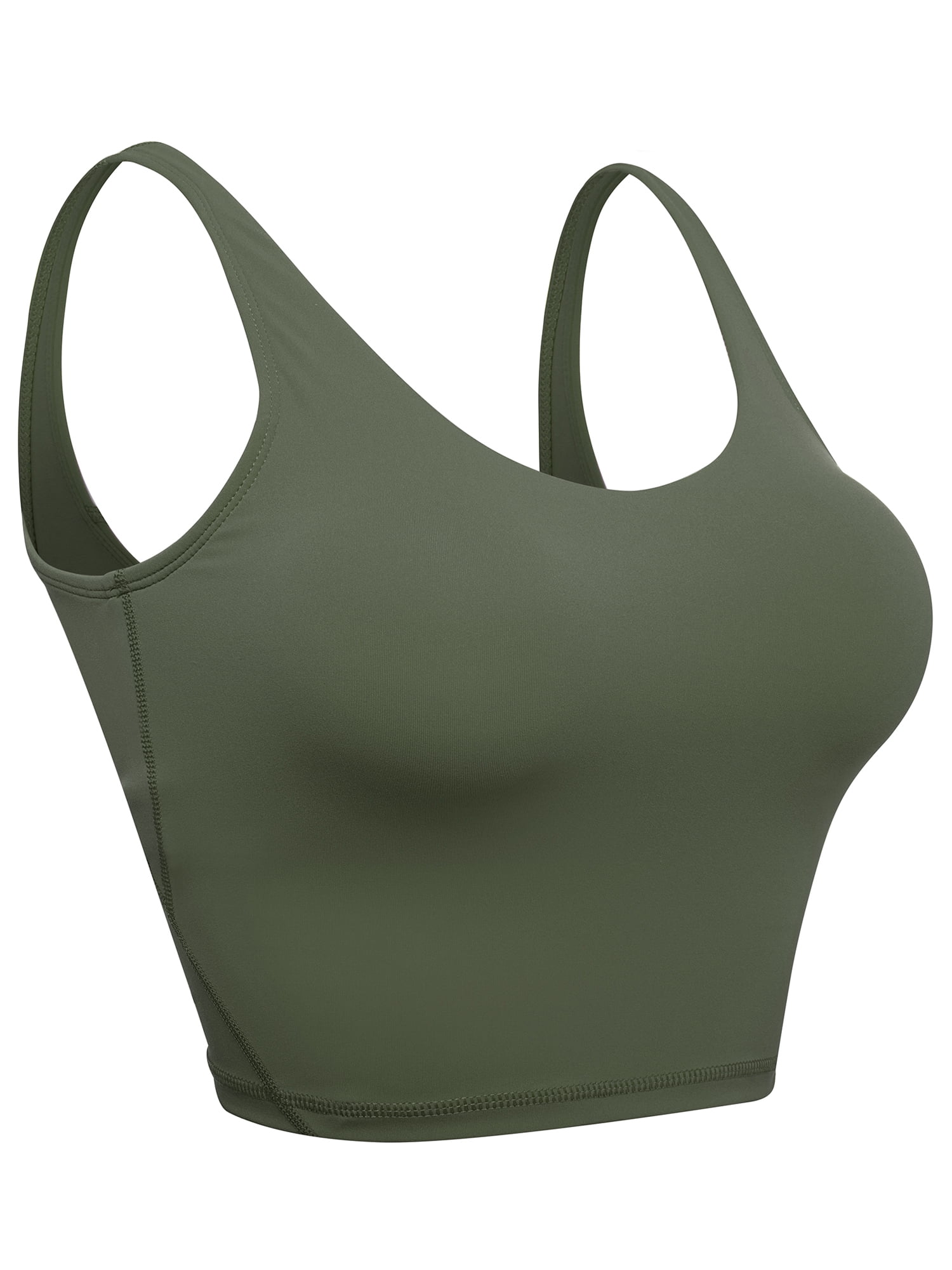 Lelinta Seamless Short Camisoles Padded For Crisscross Back Women Cami
