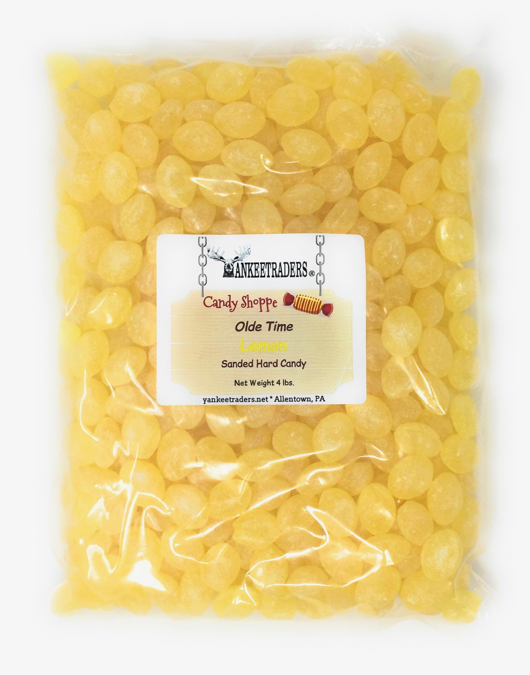 Olde Time Lemon Sanded Candy Drops ~ 4 Lbs