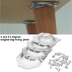 Leg Daddy 5/16" Threaded T-Plate for Sofa Leg Attachment Plates, Set of ...