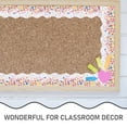 1 Roll of Dots Pattern Bulletin Board Border Cartoon Border Paper Wave ...