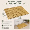 Bath Mat Rayon Derived from Bamboo 15.7X 23.6 inches, Non Slip and ...