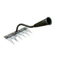 6-Tines Rake and Stirrup Hoe - Scuffle Loop Hula Action Hoe for Weeding ...