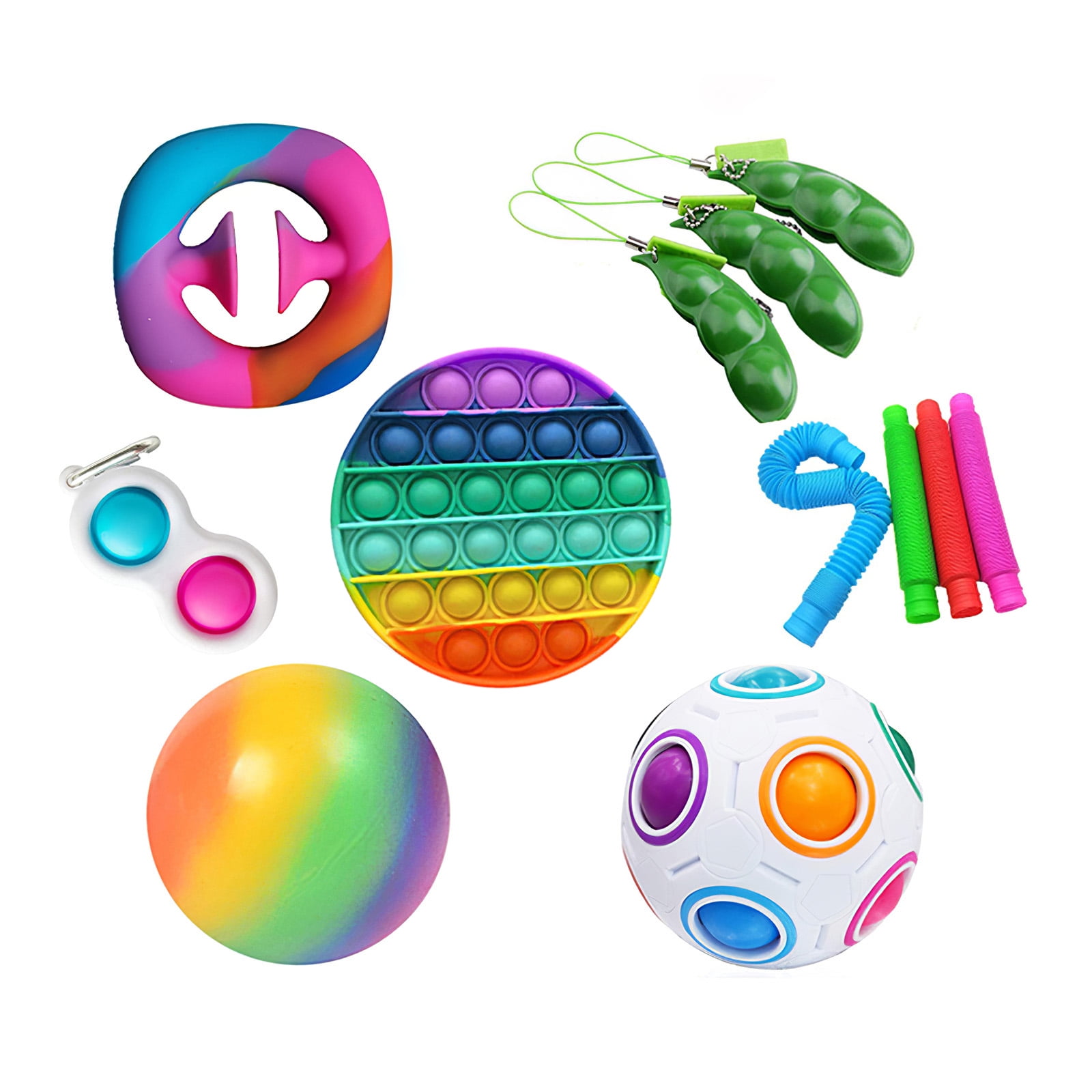 Houkiper Squeezing Toy Woven Net Noodle Rope stress relief toy durable ...