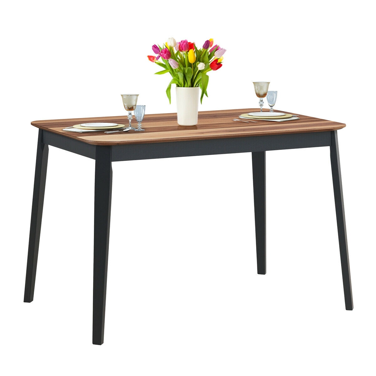 Click here for Gymax Mid Century Modern Rectangular Dining Room T... prices