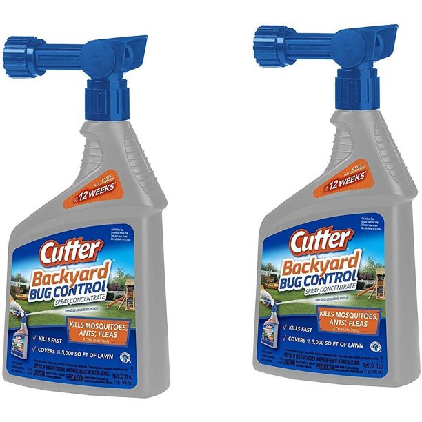 Cutter Backyard Bug Control Spray Concentrate HG-61067 32 fl oz 2 Pack ...
