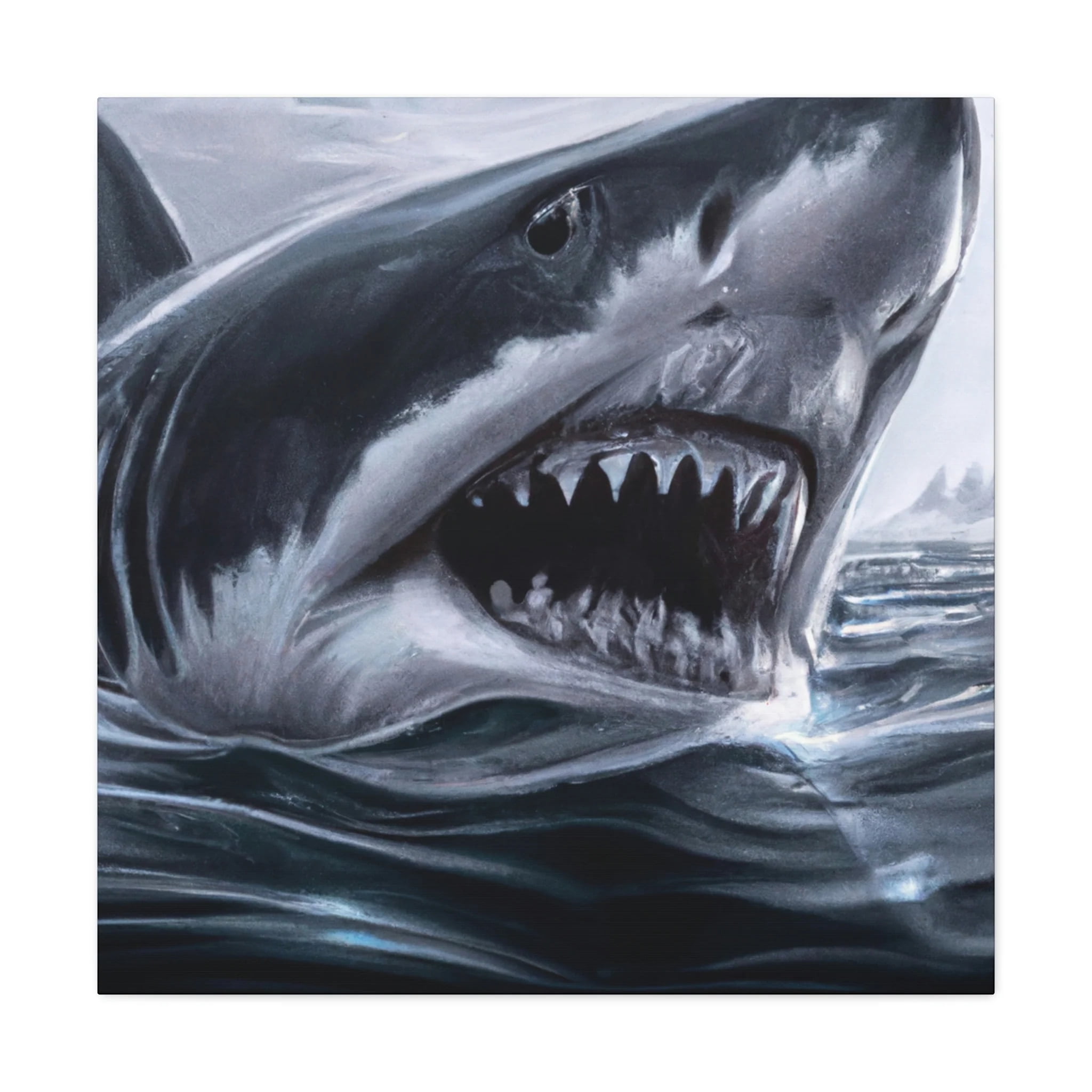 Great White Terror - Canvas - Walmart.com