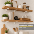 Black Hidden L Shelf Brackets, Mild Steel Floating Shelf Support ...