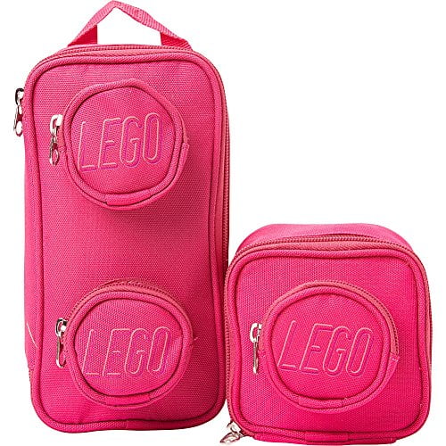 LEGO Unisex Brick Mini Backpack & Pouch Set- Pink - Walmart.com