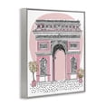 Stupell Industries Pink Neoclassical Archway Gray Framed Giclee Art ...
