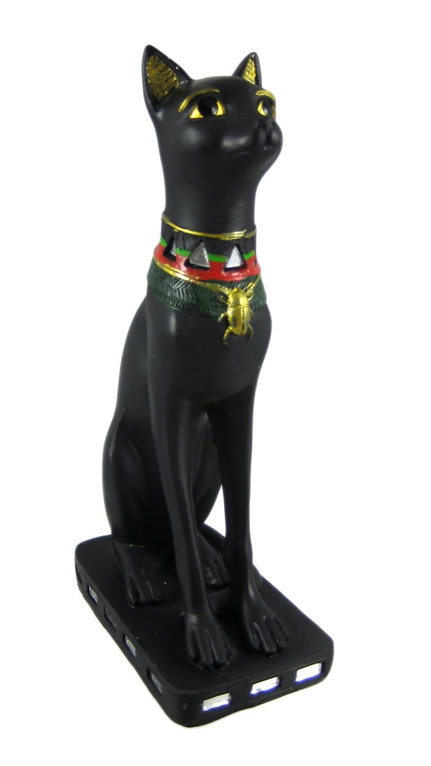 Egyptian Bastet Cat Figurine Deity Sun Goddess Bast - Walmart.com