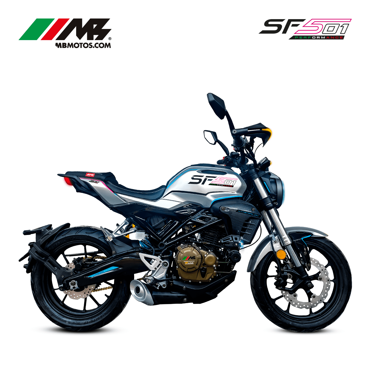 Motocicleta Deportiva MB Motos SF501 300cc Plata 2026 | Bodega Aurrera ...