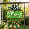 HuiXinOu Wooden Welcome Sign for Front Door, St. Patricks Day Fall ...