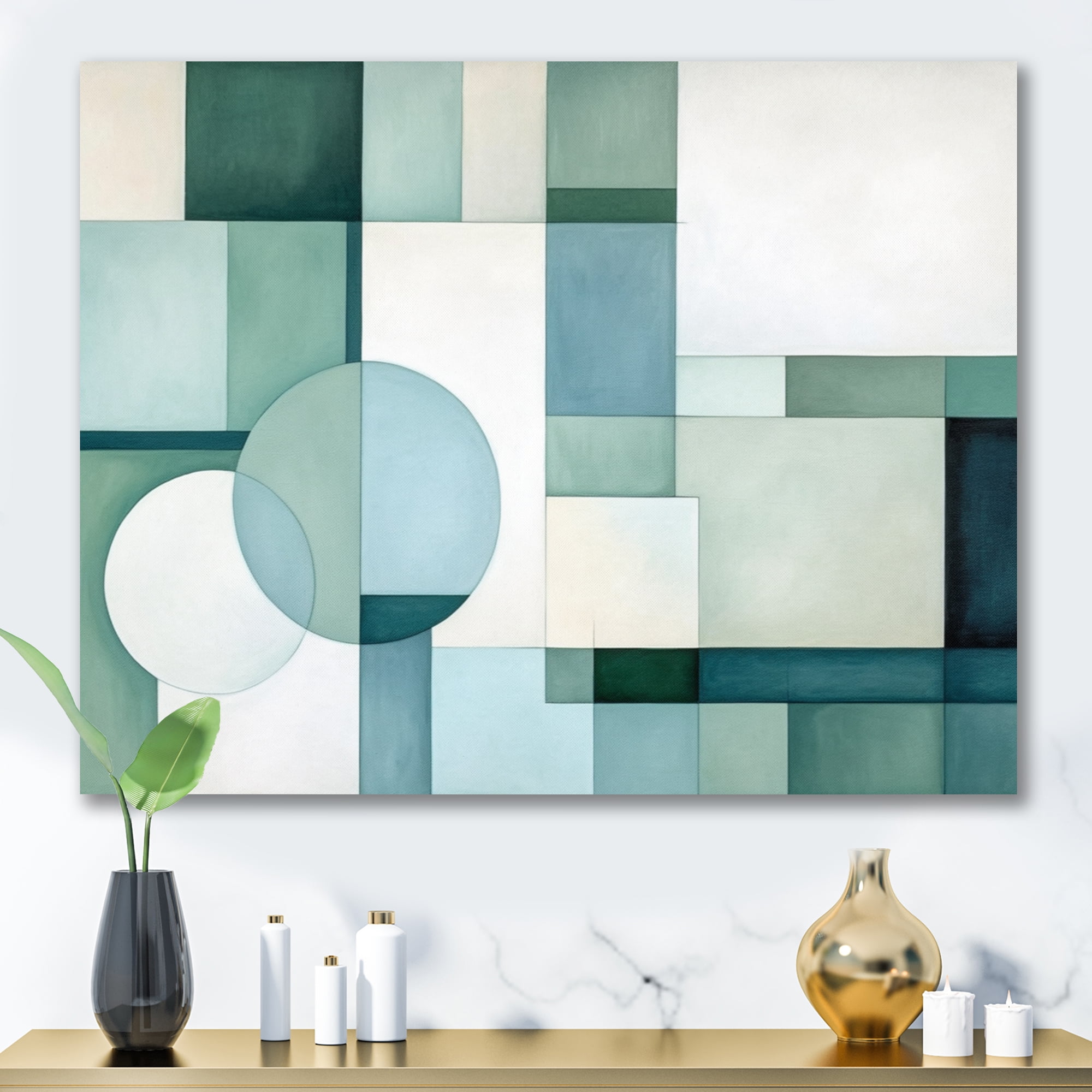 Click here for Designart Abstract Shapes Wall Art Decor  Abstract... prices