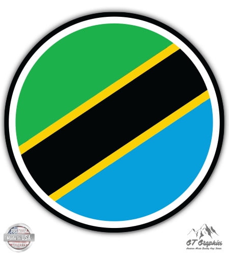 Tanzania Flag - 8" Vinyl Sticker - For Car Laptop I-Pad - Waterproof ...