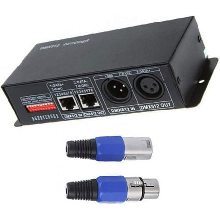 DMX Decoder LED Controller DMX512 Dimmer RGB LED Strip Light Decoder 3 ...