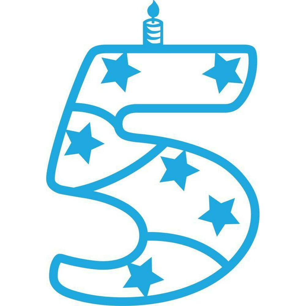 Five Birthday Baby Boy Blue 5th Number Five Birthday Party Decoration ...