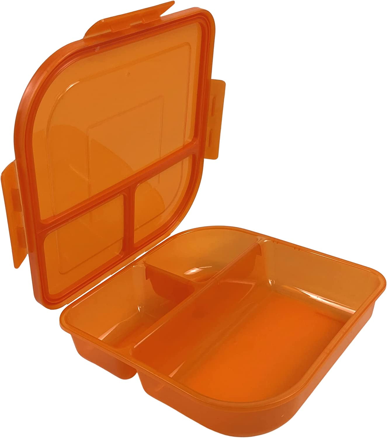 MyGo Container Large To-Go 3-Compartment Food Container, 9-3/8" X 9-3/8 ...