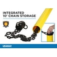 ChainBoss Yellow Stanchion with 10' of Black Plastic Chain- Weighted ...