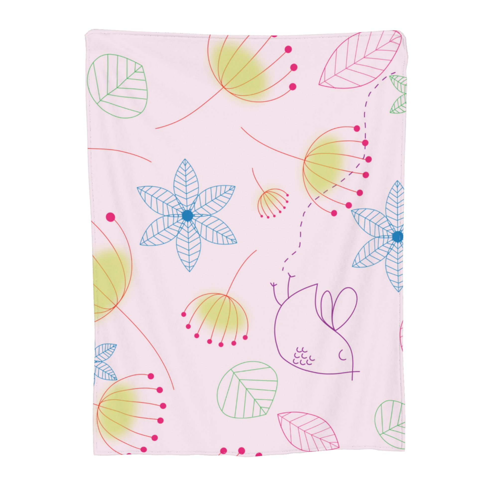 Whimsy Drawing Throw Blanket, Soft Blanket Keeps Warm All Seasons ...