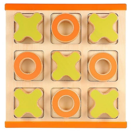 1 Set Wooden Tic Tac Toe Tic Tac Toe Chess Xo Board Game Xo Chess Game ...