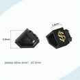 Uxcell Adjustable Mini Cube Price Tag Display Number Gold on Black,3 ...