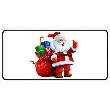 Santa Centered Or Offset Photo License Plate | Walmart Canada