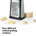 Good Grips Etched Box Grater with Removable Zester | Ideal for Grating ...
