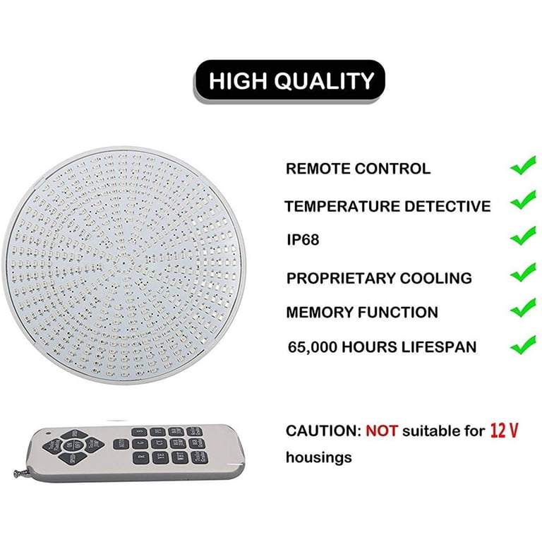 Led 12 Volt Color Changing Replacement Swimming Pool Light Bulb ...