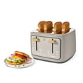 Beautiful 4-Slice Toaster with Touch-Activated Display, Porcini Taupe ...