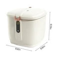 Guozer Airtight Rice Dispenser-Cover Rice Bucket For Cereal Grain Flour ...