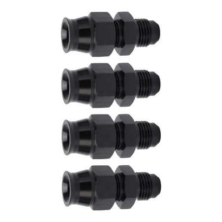 AN6 Adapter, Black Anodized Straight Anti Rust AN6 Connector With Brass ...