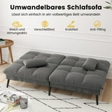 COMHOMA Extra Long Convertible Comfortable Futon Sofa Bed, Large ...