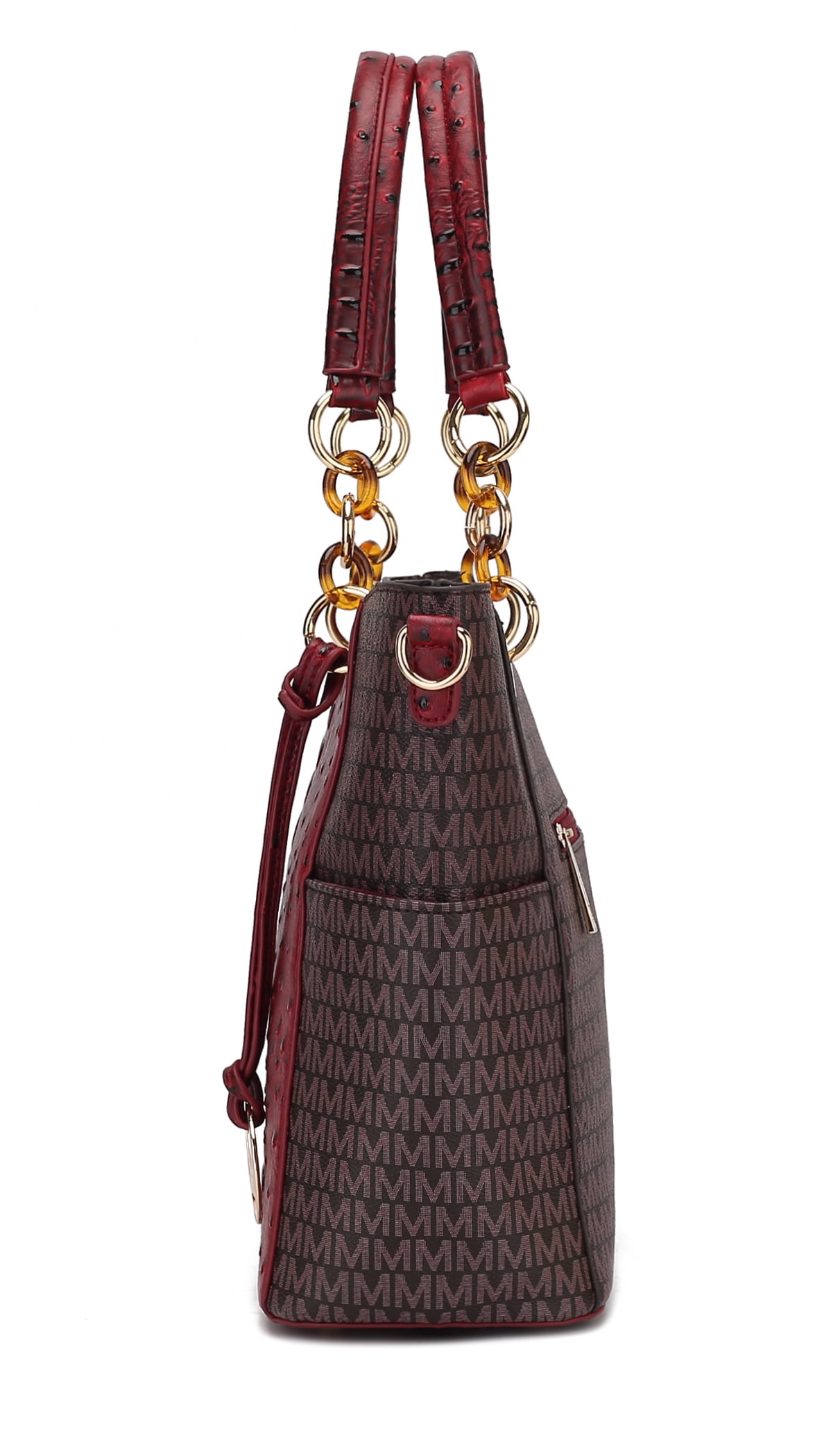 Buy MKF Collection Miriam Signature Tote by Mia K. - Burgundy Online at ...