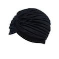 Skull Caps with Slouchy Design for Women, Solid Color Cotton Headscarf ...