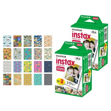 Fujifilm Instax Mini Twin Film Pack (20 Photos) With Hexagon Photo ...