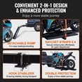 Steel Motorcycle Carrier Hitch Mount 600 LBS Capacity, Dirt Bike ...