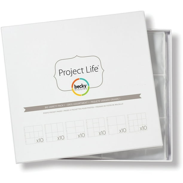 Project Life Page Protectors 12X12 Variety Of Layouts 60Pk - Walmart ...