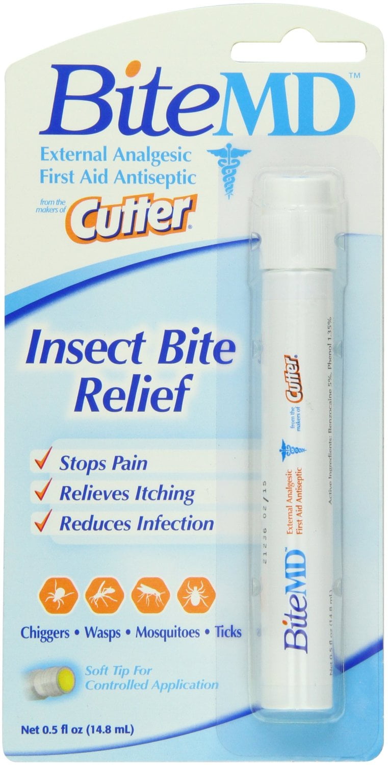 6 Pack Cutter Bite MD Insect Bite Relief Stick, Stops Pain Relieves ...