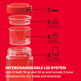 Pyrex Beyond Jars 4-piece 32-ounce Meal Prep Set - Walmart.com