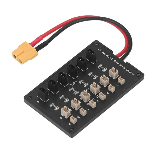 XT60 Lipo Parallel Charging Board Balanced Charging Plate For 6 Lithium ...