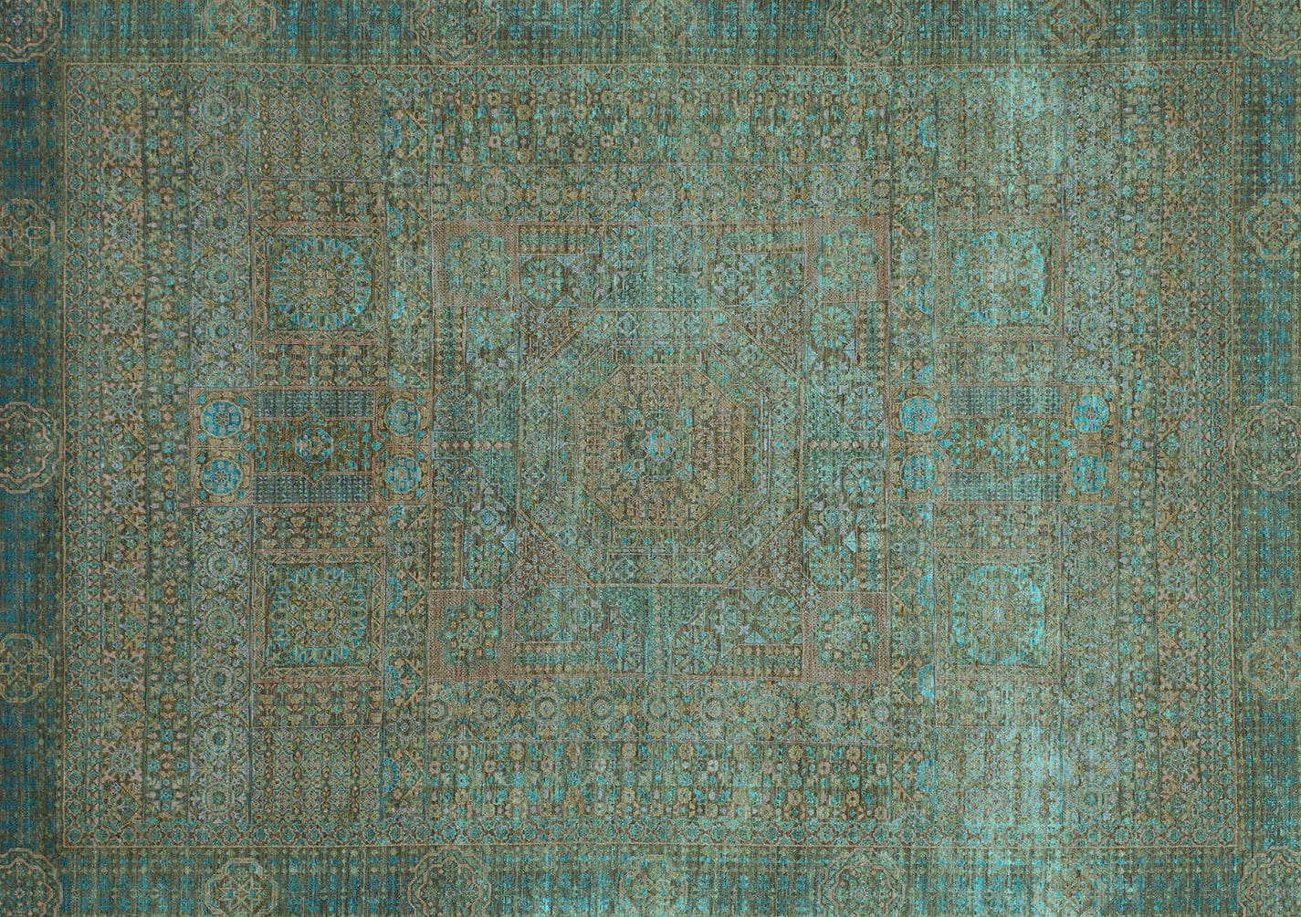 Ahgly Company Indoor Rectangle Oriental Light Blue Modern Area Rugs, 7 ...
