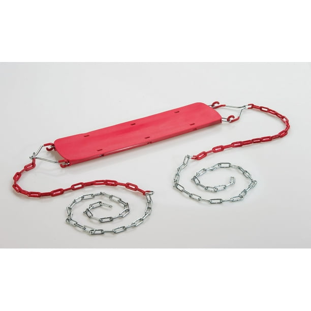 Creative Cedar Designs Beginner Swing Seat w/Chains- Red - Walmart.com