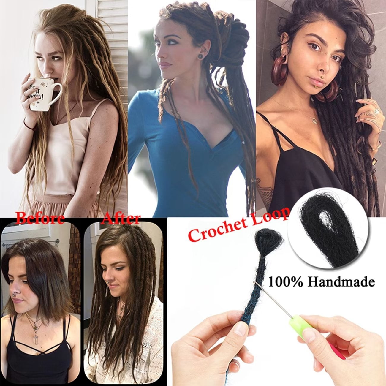 Benehair Dreadlock Extensions Full Head Pack Philippines | Ubuy