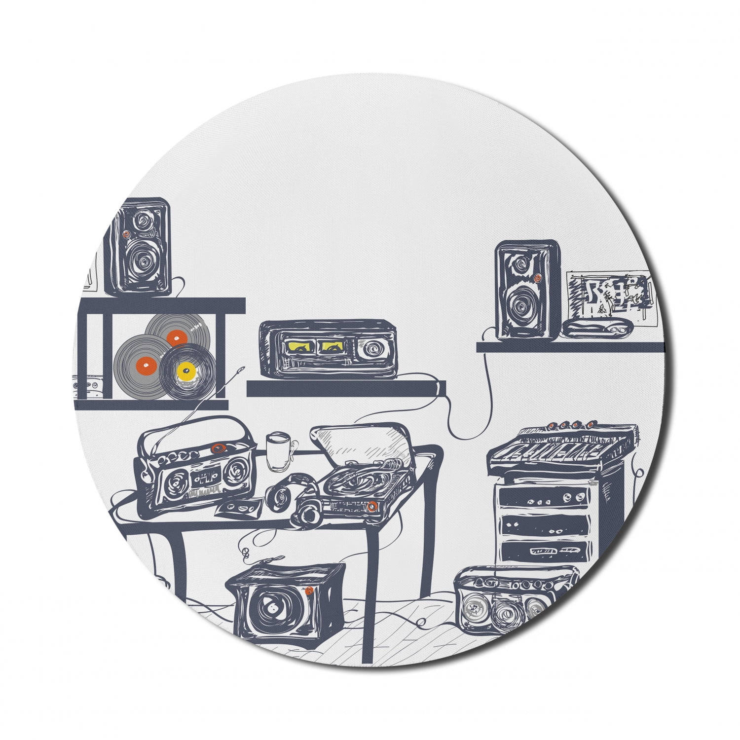 Modern Mouse Pad for Computers, Recording Studio Music Devices ...