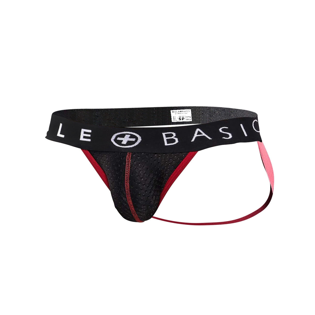 MaleBasics Spot Jockstrap-Black - Walmart.com