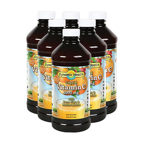 Dynamic Health Liquid Vitamin C with Rose Hips 16 oz ( 6 Pack ...