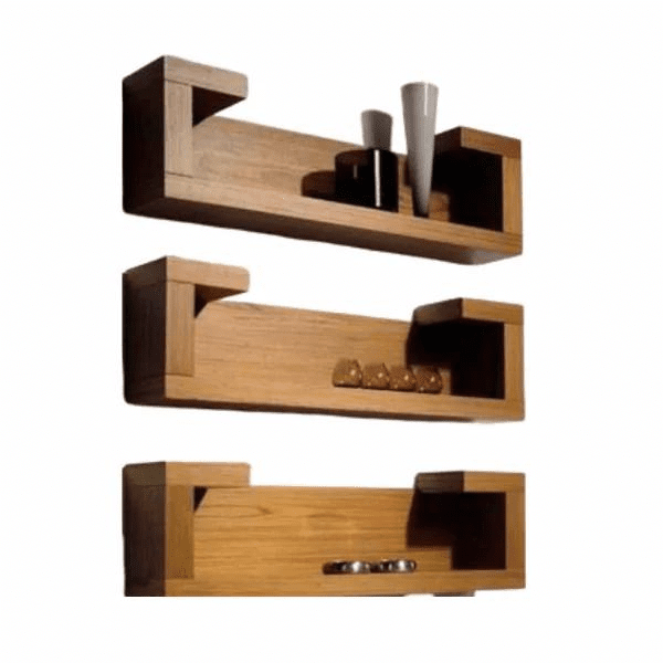 SET 3 Repisas Rectangulares Flotantes Repisas Flotantes PAGODA Moderno ...