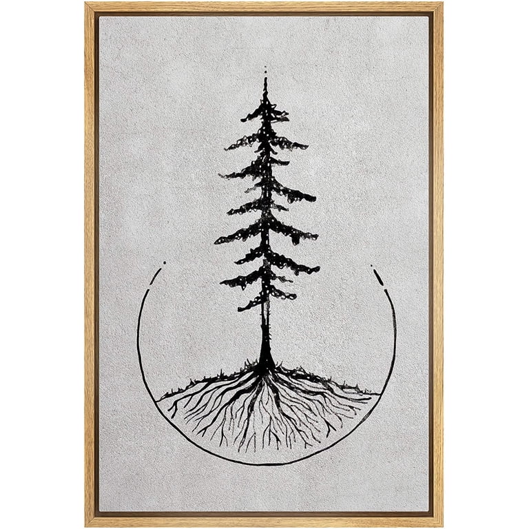Tall Pine Tree Drawing